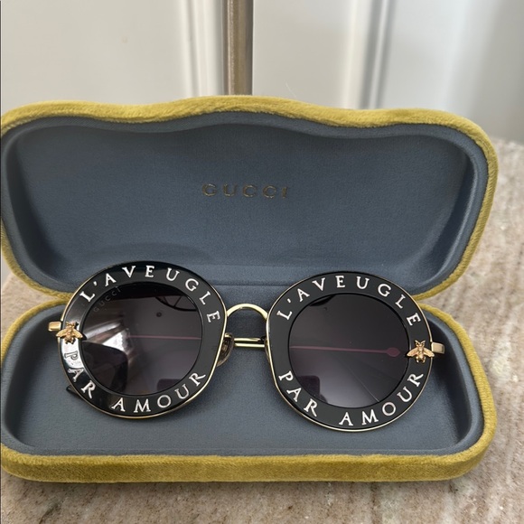 Gucci | Accessories | Gucci Sunglasses Laveugle Par Amour | Poshmark